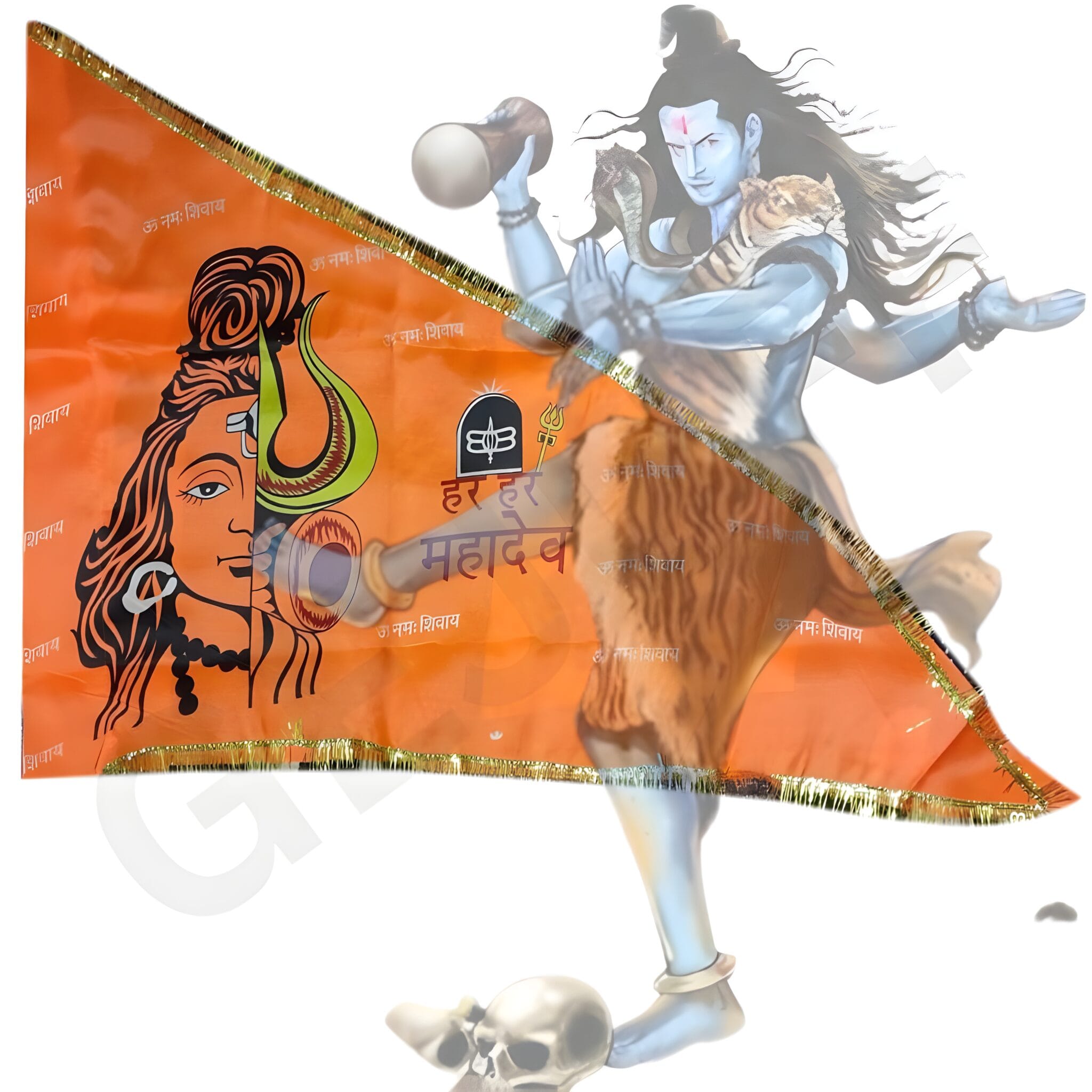 GEJUFF Kattar Hindu Flag | Bhagwa Hindu Flag | Hindu Printed Flag Size ...
